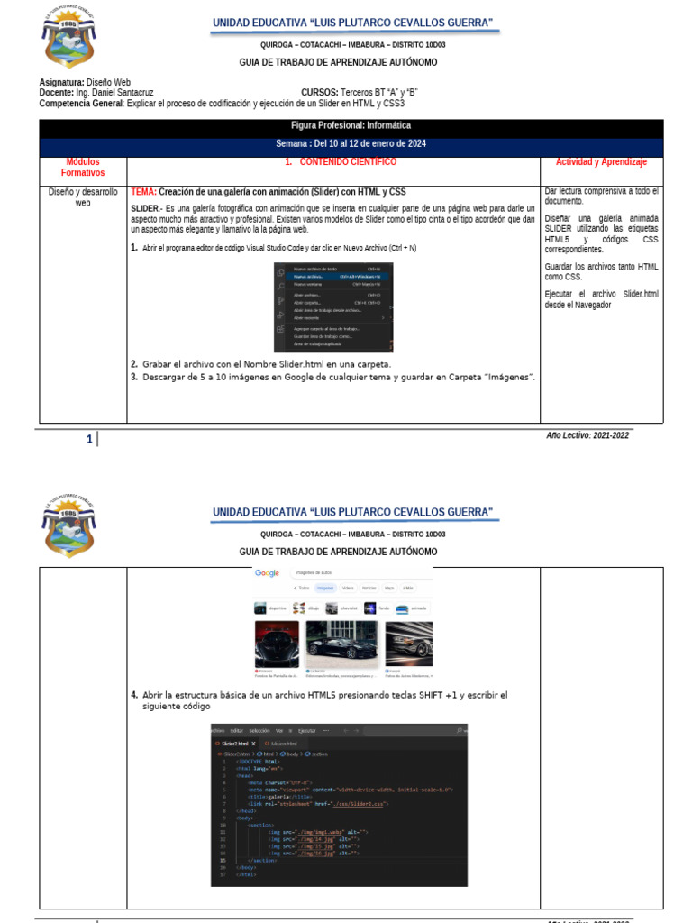 Guía Pedagógica-DW-3BTAyB | PDF