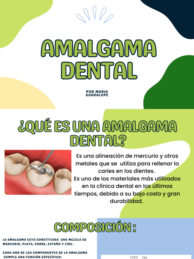 Amalgama Dental: Composición y Uso | PDF