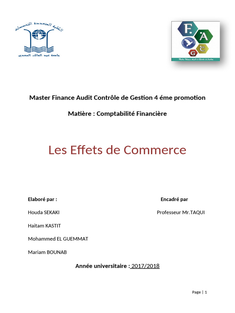 Les Effets de Commerce | PDF
