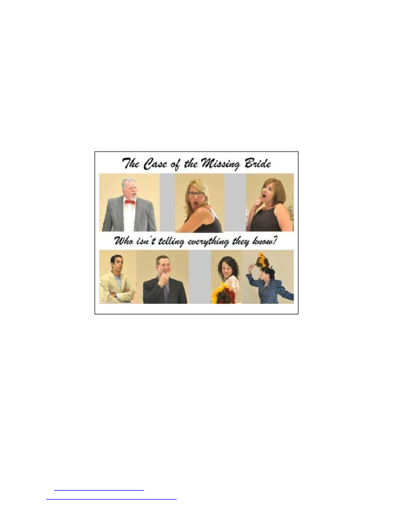 Case of The Missing Bride | PDF | Bridesmaid | Bride