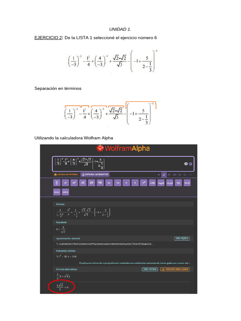 U1 Actividad 1b Ejercicio 2 | PDF