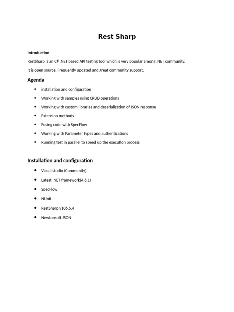 RestShark FrameWork | PDF