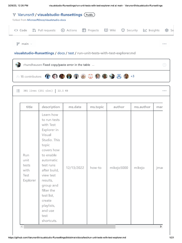 Test Explorer | PDF