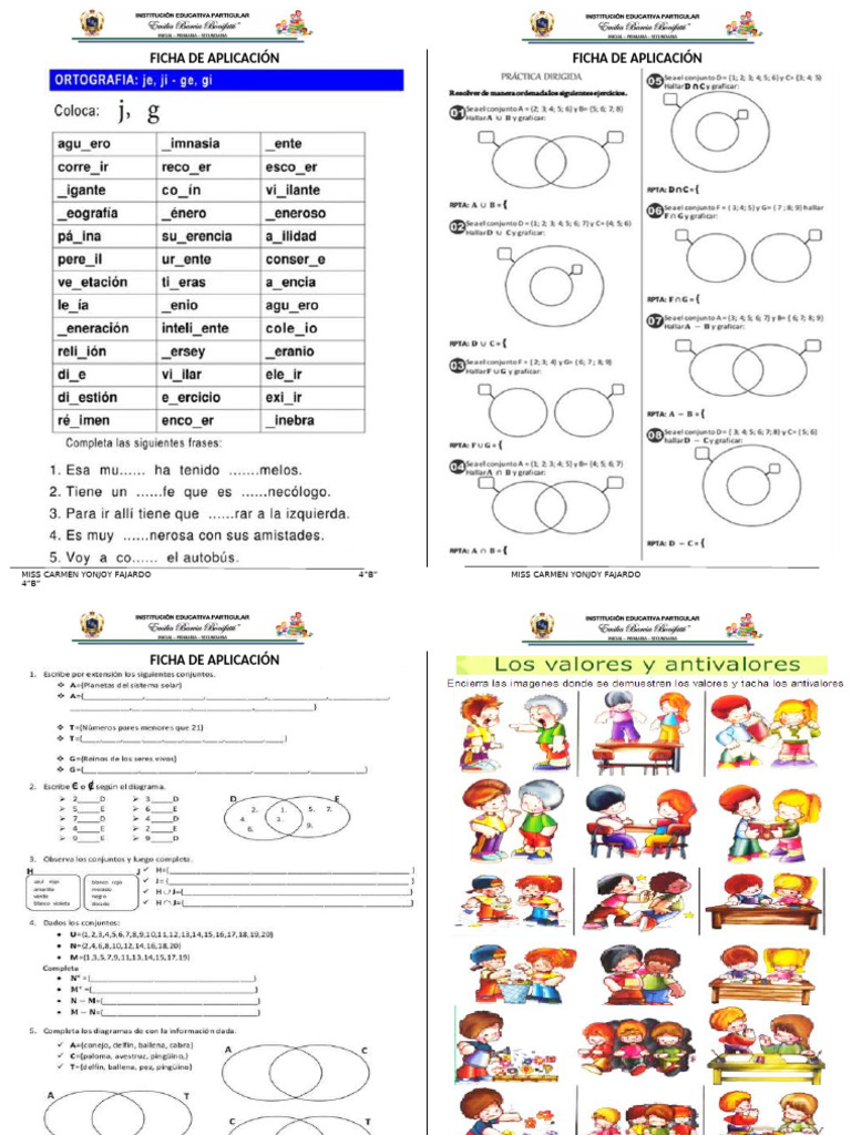 FICHA DE APLICACIÓN - Yenny | PDF