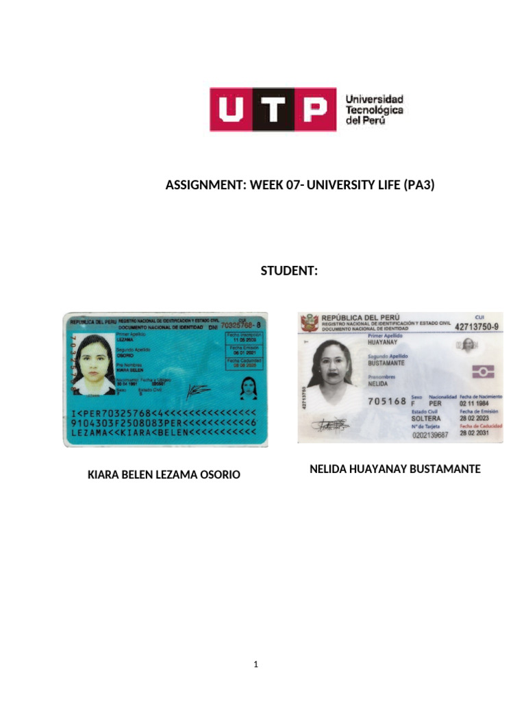 University Life (PA3) | PDF