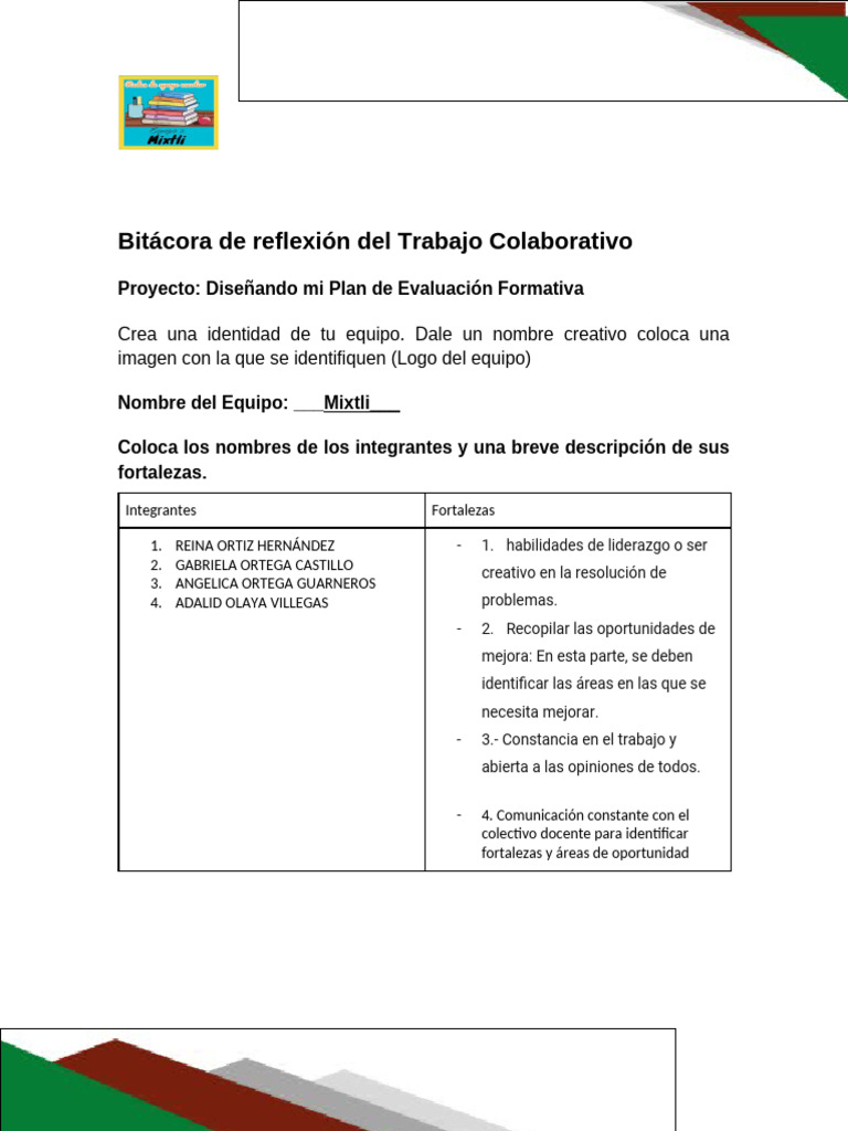Formato de Bitácora | PDF | Evaluación | Cognición