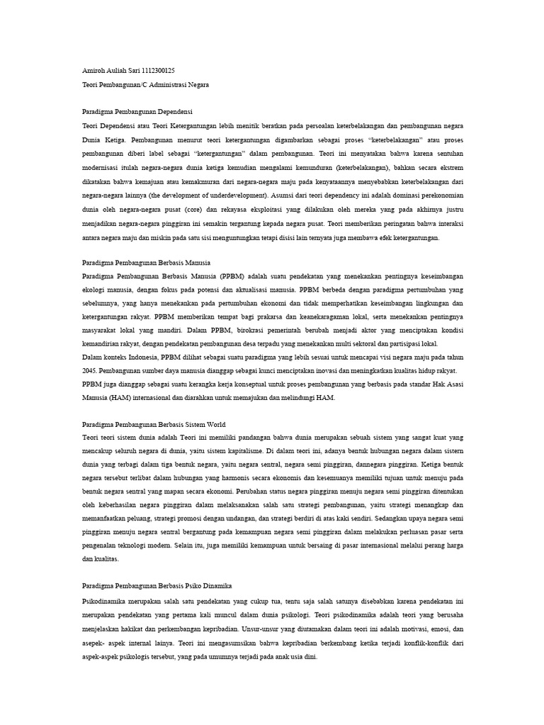 Amiroh Auliah Sari EAS Teori Pemb | PDF