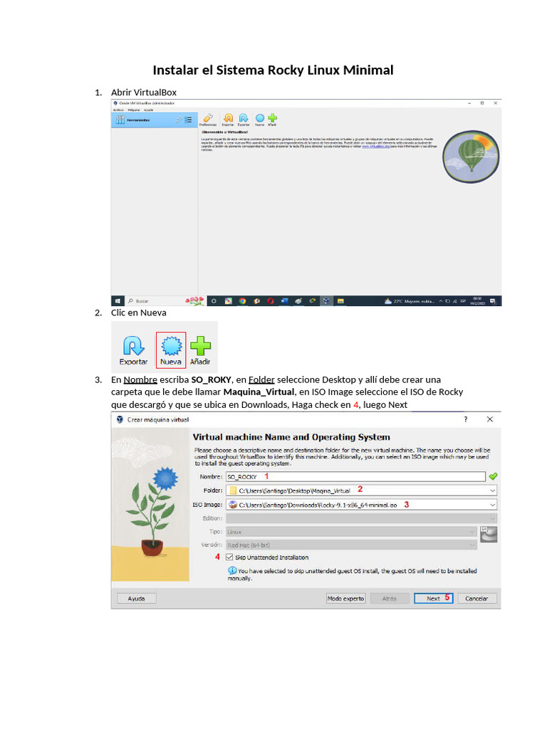 2 Instalar El Sistema Rocky Linux Minimal | PDF