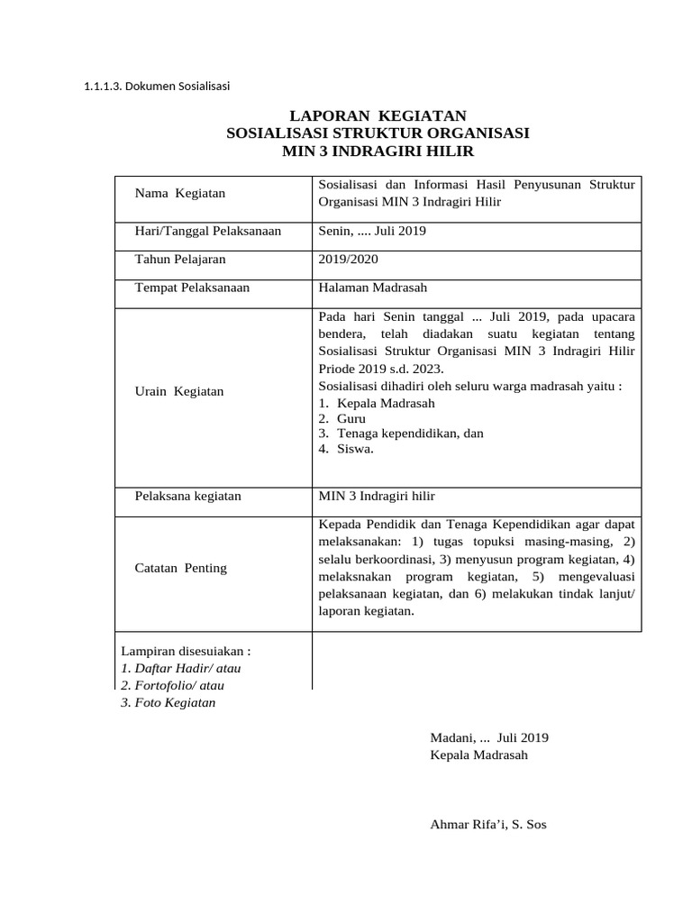 1.1.1.3. Dokumen Sosialisasi | PDF