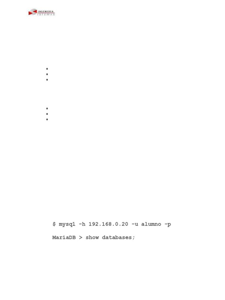 (Lab07 - Enunciado - BD MariaDB | PDF