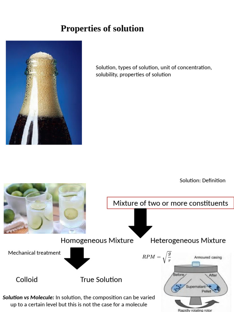 Properties of Solution-Chemistry | PDF