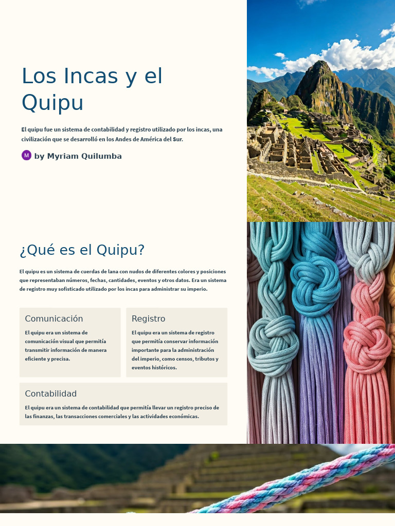 Los Incas y El Quipu | PDF | Imperio Inca