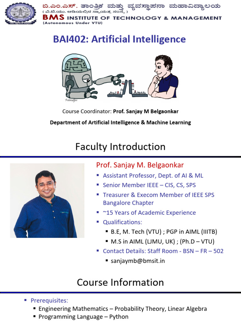 AI Week 1 Introduction SMB | PDF