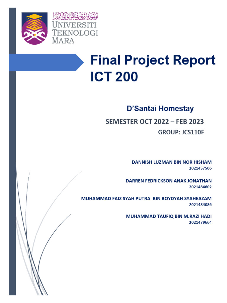 Final Report ICT200 | PDF