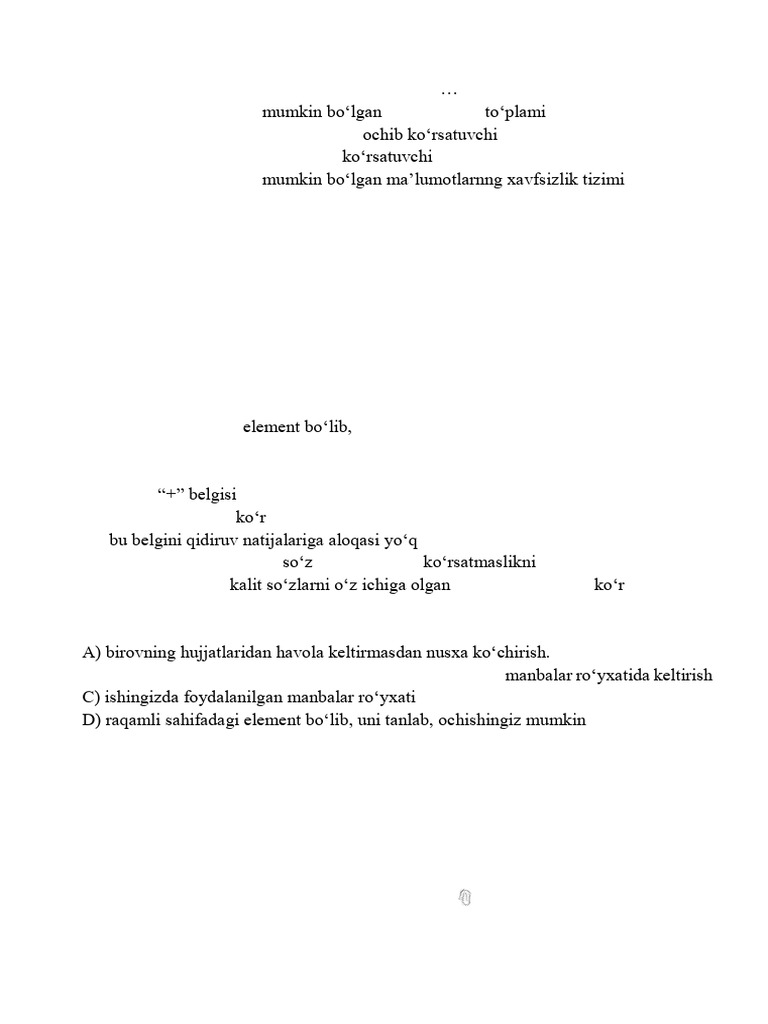 5 Sinf Informatika 2-ChSB | PDF