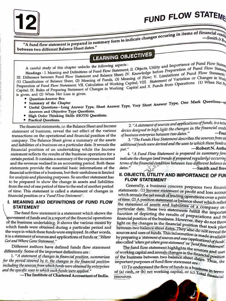 Fund Flow Statement | PDF