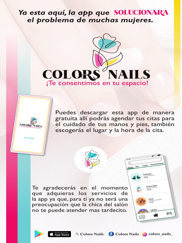 Afiche de Lanzamiento de Colors Nails | PDF