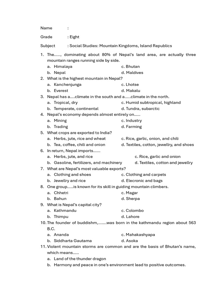 Final Test | PDF
