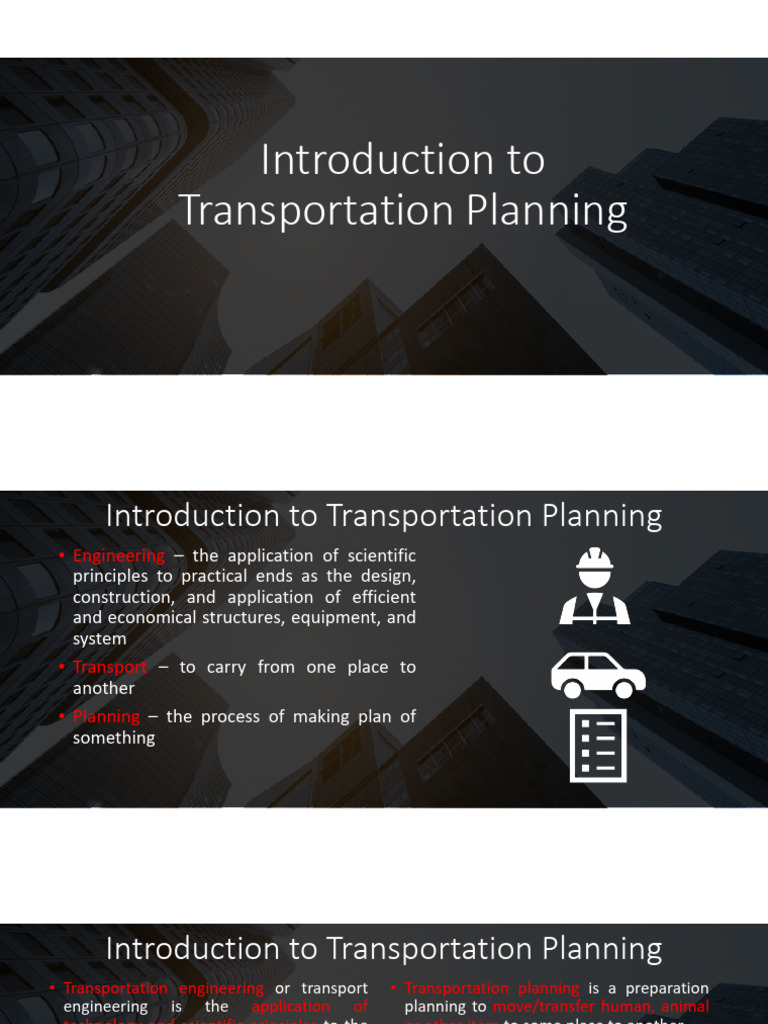 Transpo - Lesson 1 To 3 | PDF