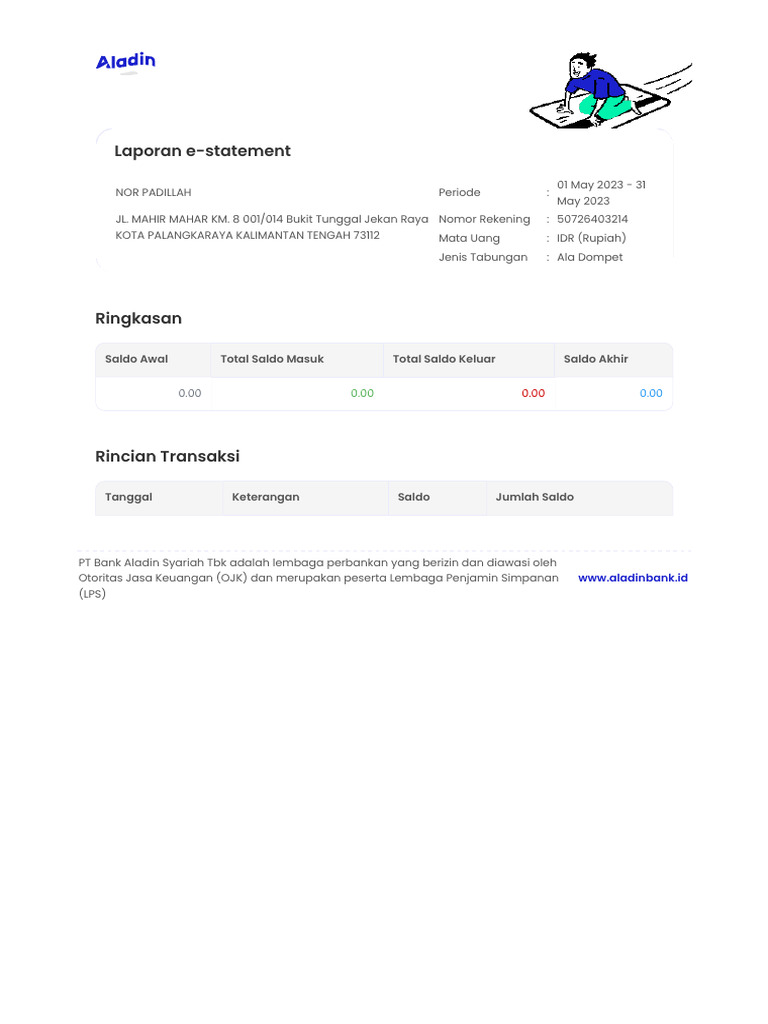 Aladin Estatement 5 2023 | PDF