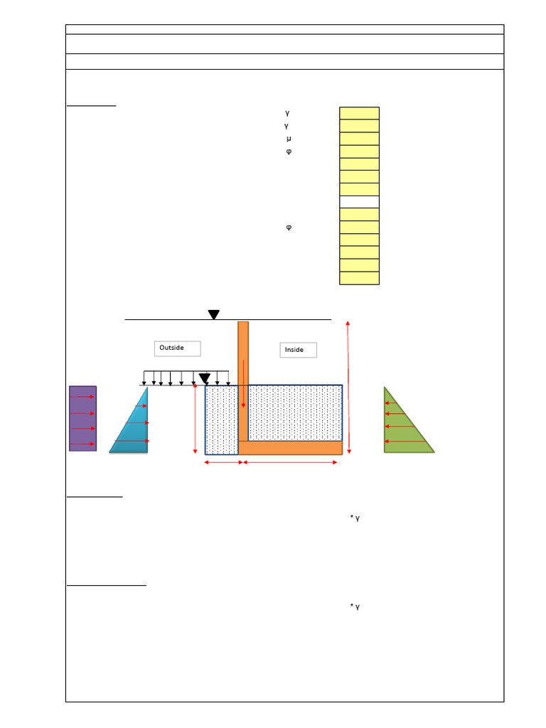 Retaining Wall Design Calculations | PDF | Applied And ...