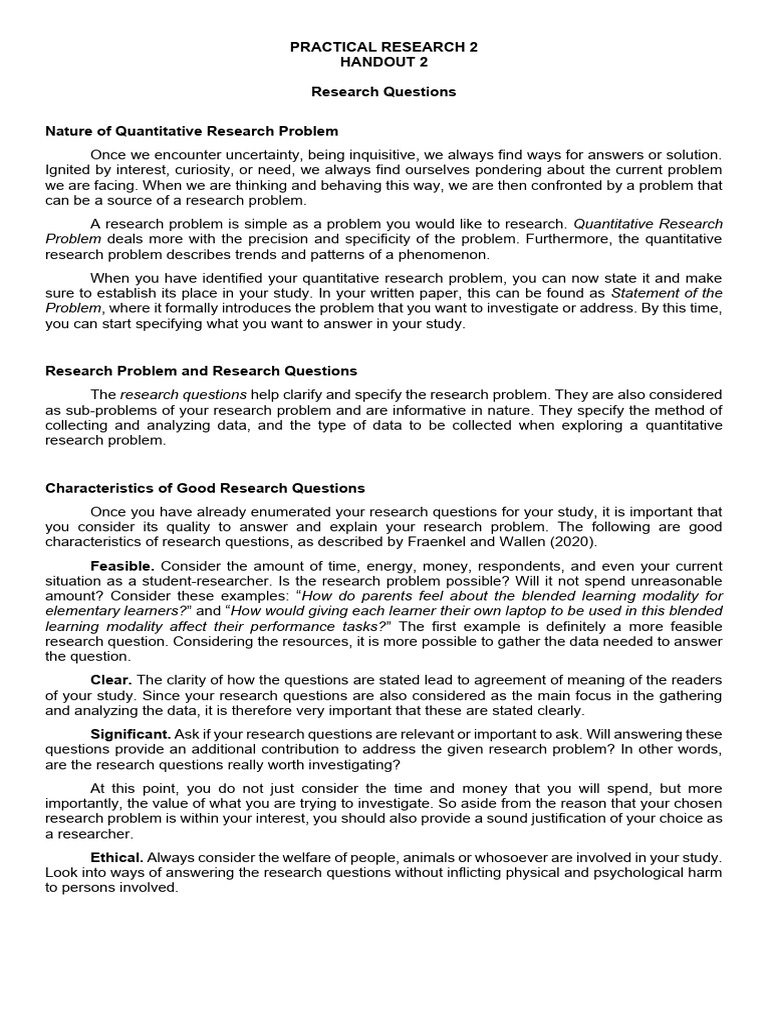 2.research Questions | PDF