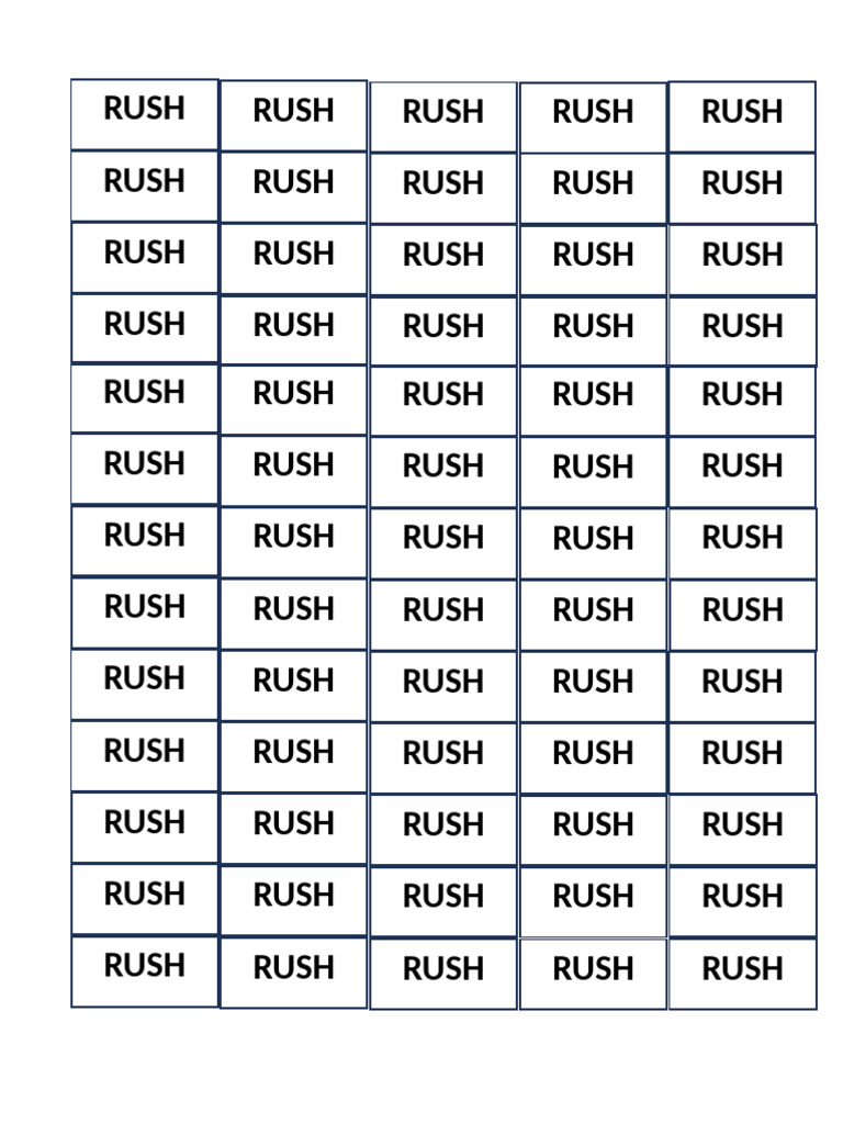 Rush | PDF