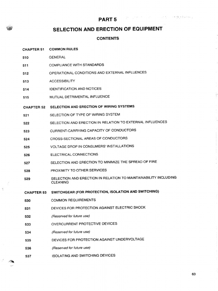 BS 7671 1992 - Part 5 | PDF