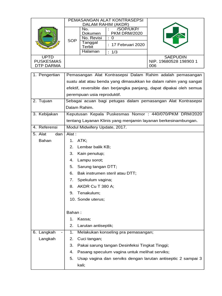 Pemasangan Akdr | PDF