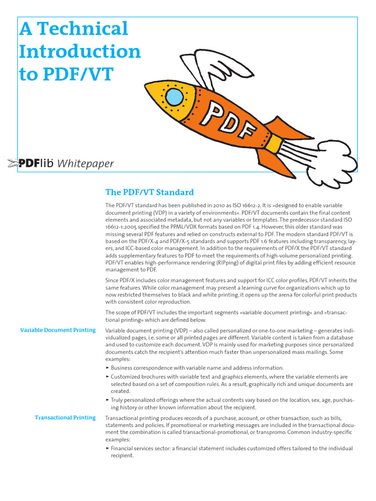 Technical Introduction To PDF VT | PDF
