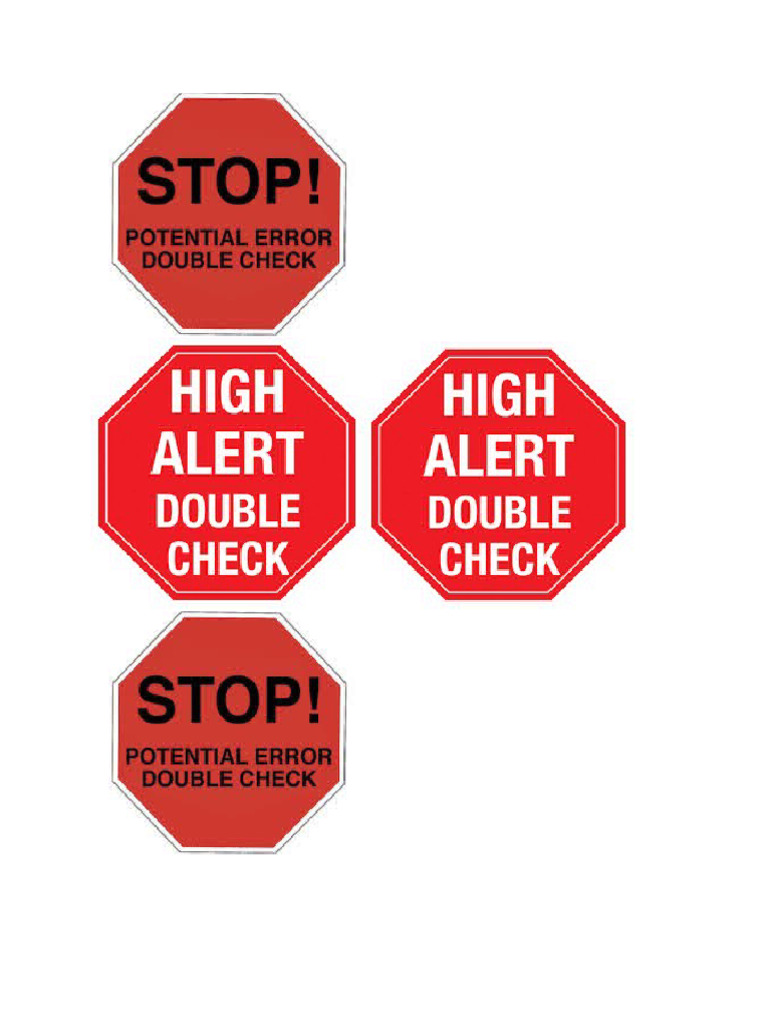 Label High Alert | PDF