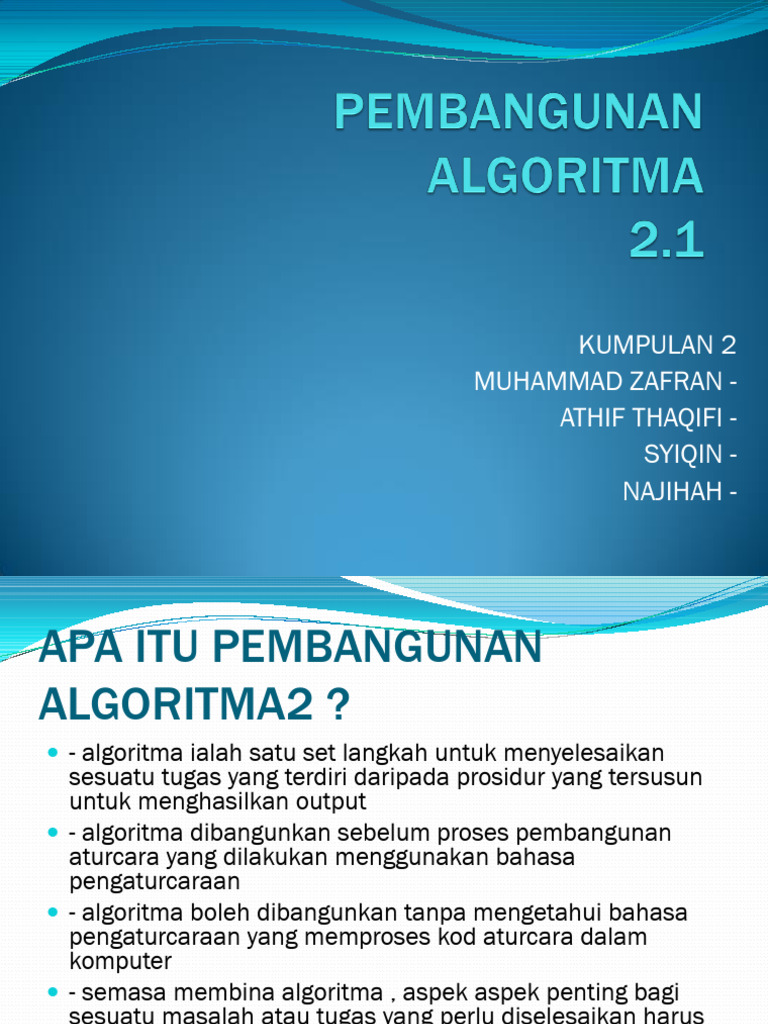 Pembangunan Algoritma | PDF