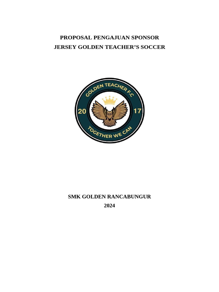 Proposal Pengajuan Jersey | PDF