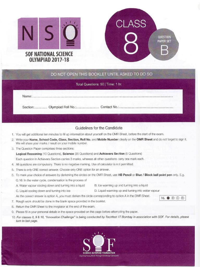 8th NSO | PDF