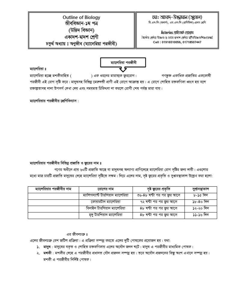 XI. 4 Microb Plasmodium | PDF