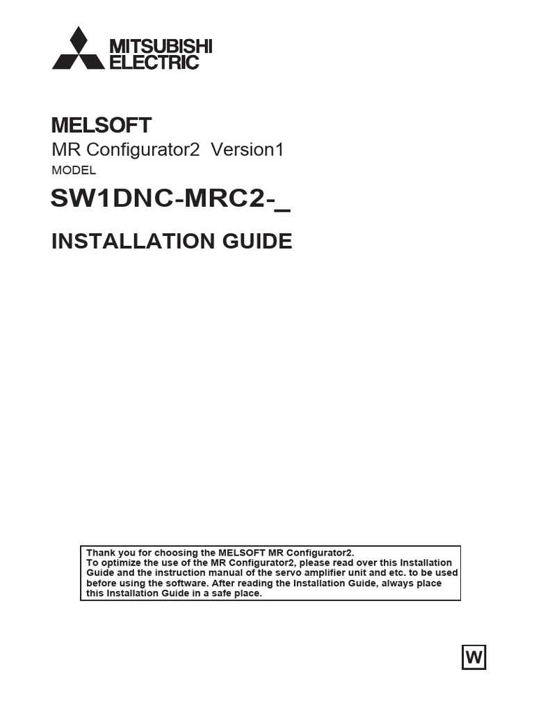 SW1DNC-MRC2 - : Installation Guide | PDF