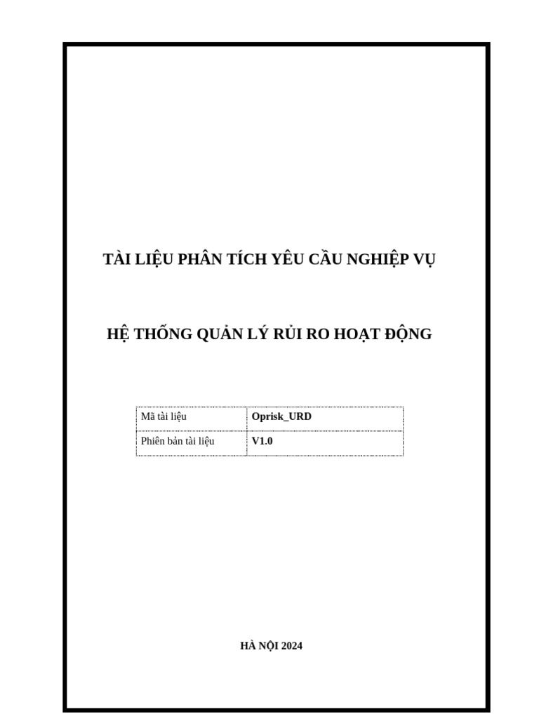 Oprisk URD | PDF