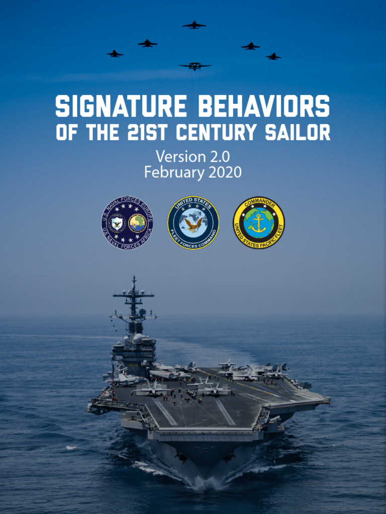 Signature Behaviors for Navy Excellence | PDF | United States Navy ...