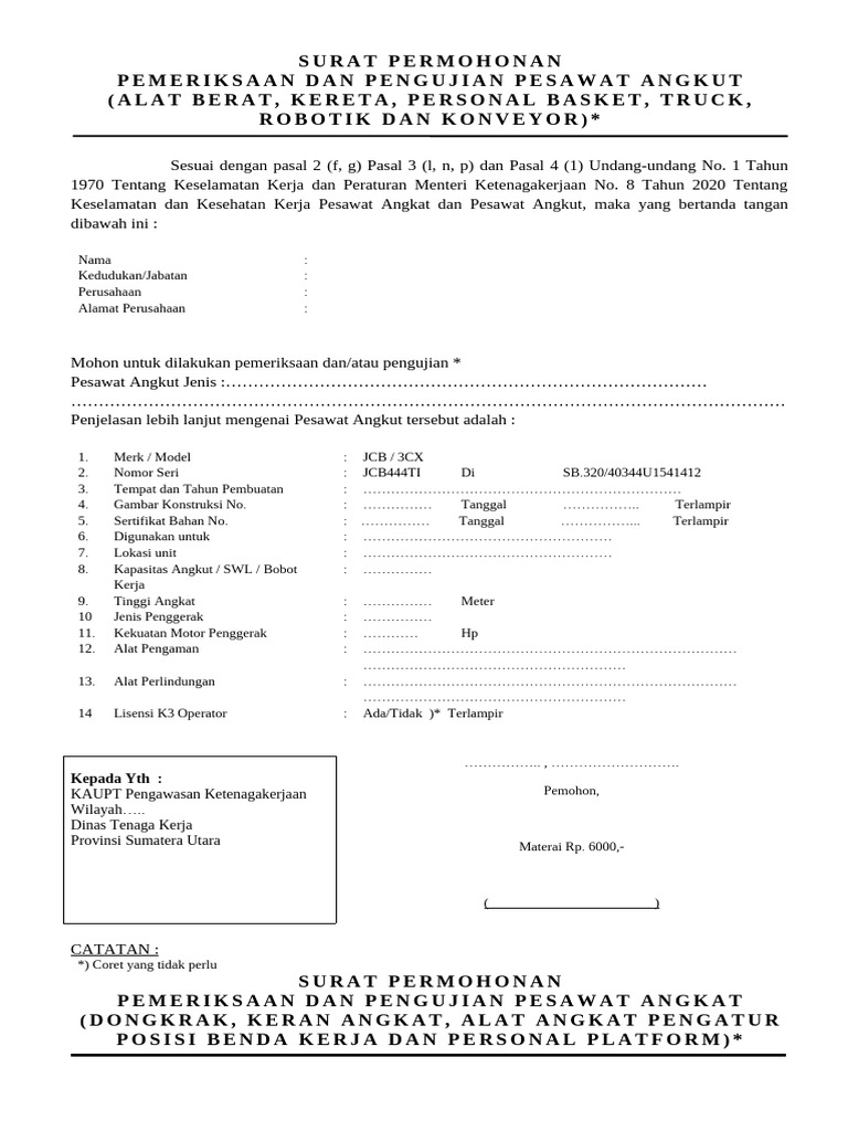 Form Permohonan Paa | PDF