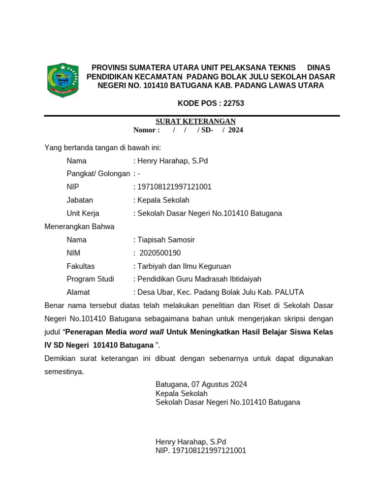 Tiapisah BALASAN RISET BATUGANA | PDF