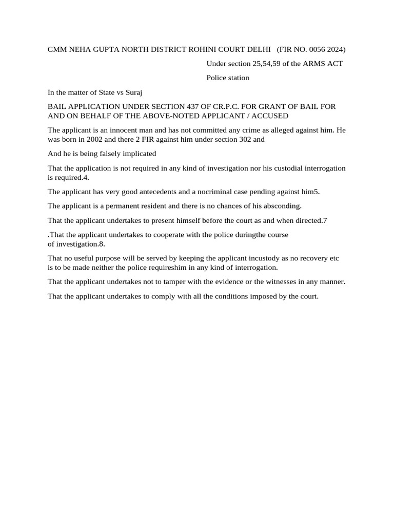 Bail Petition | PDF