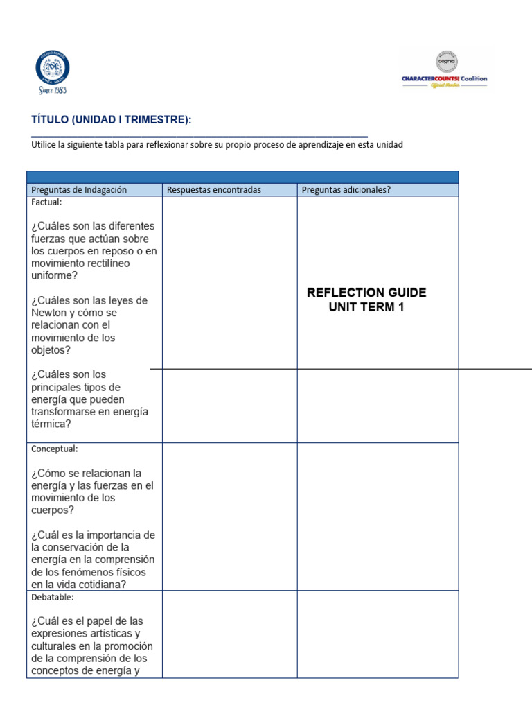 (Sophia Esparza Villa) Reflection Guide - Physics PDF | PDF