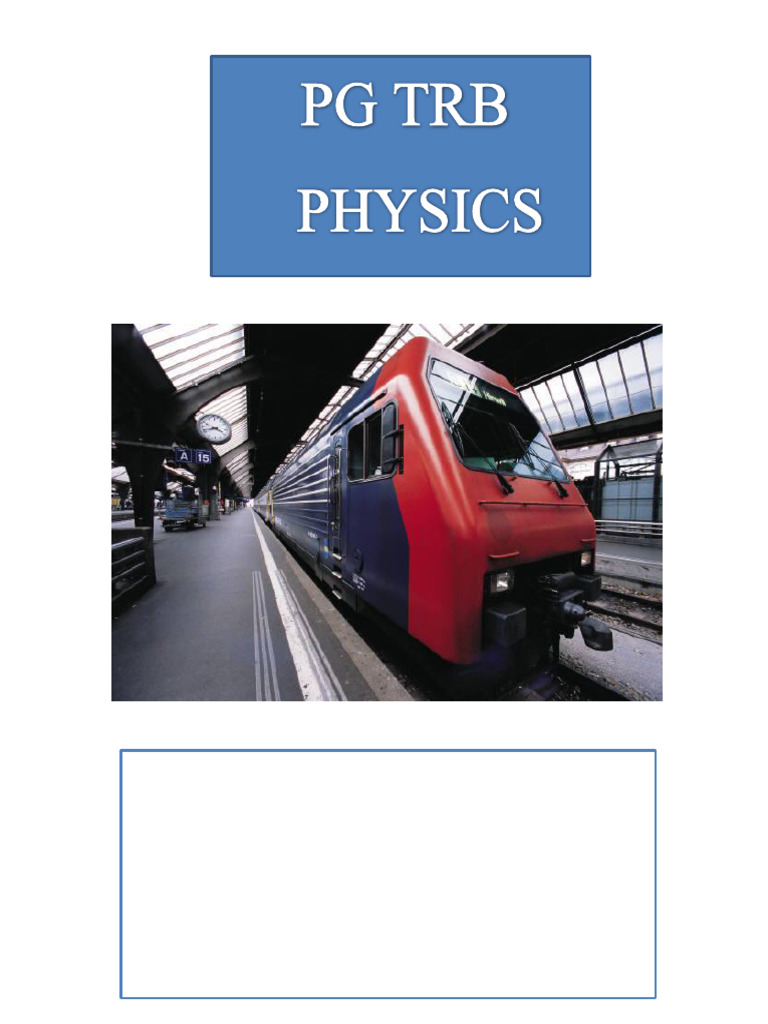 12 PGTRB Physics Study Material em Classical Mechanics | PDF