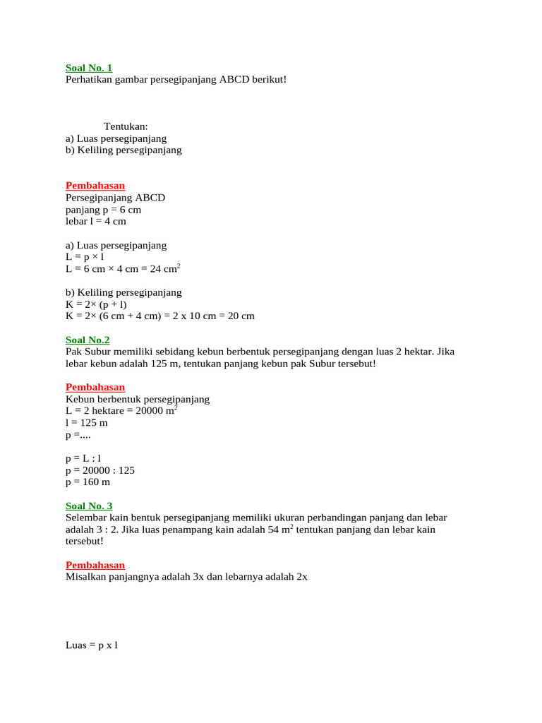 Soal Kls 5 N 4 | PDF