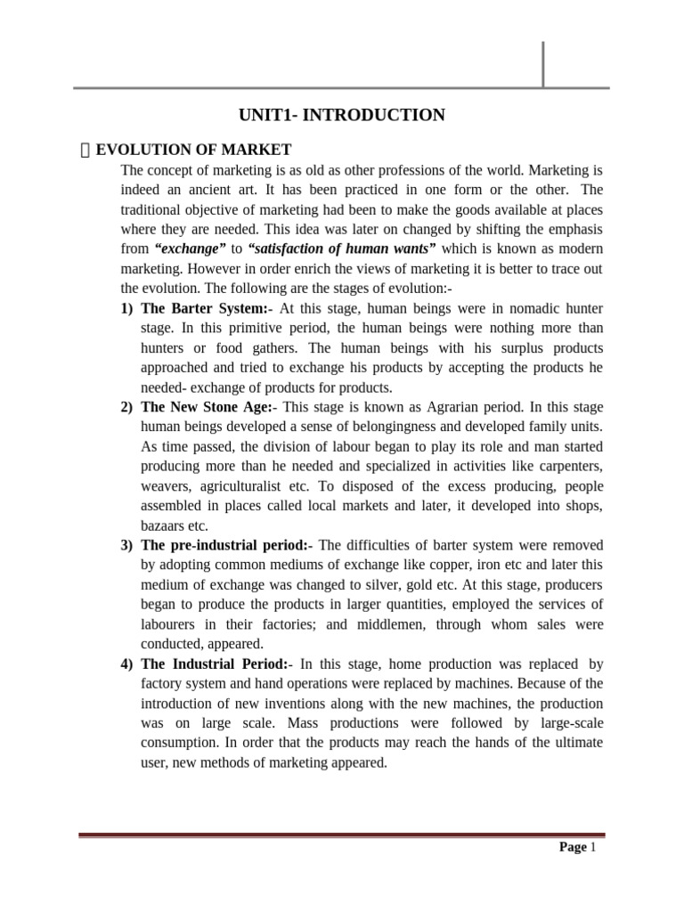 Basic Marketing Notes | PDF