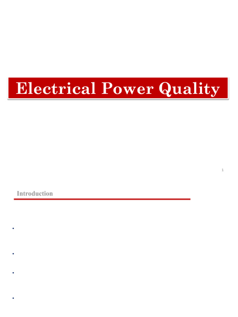 Power Quality1 | PDF