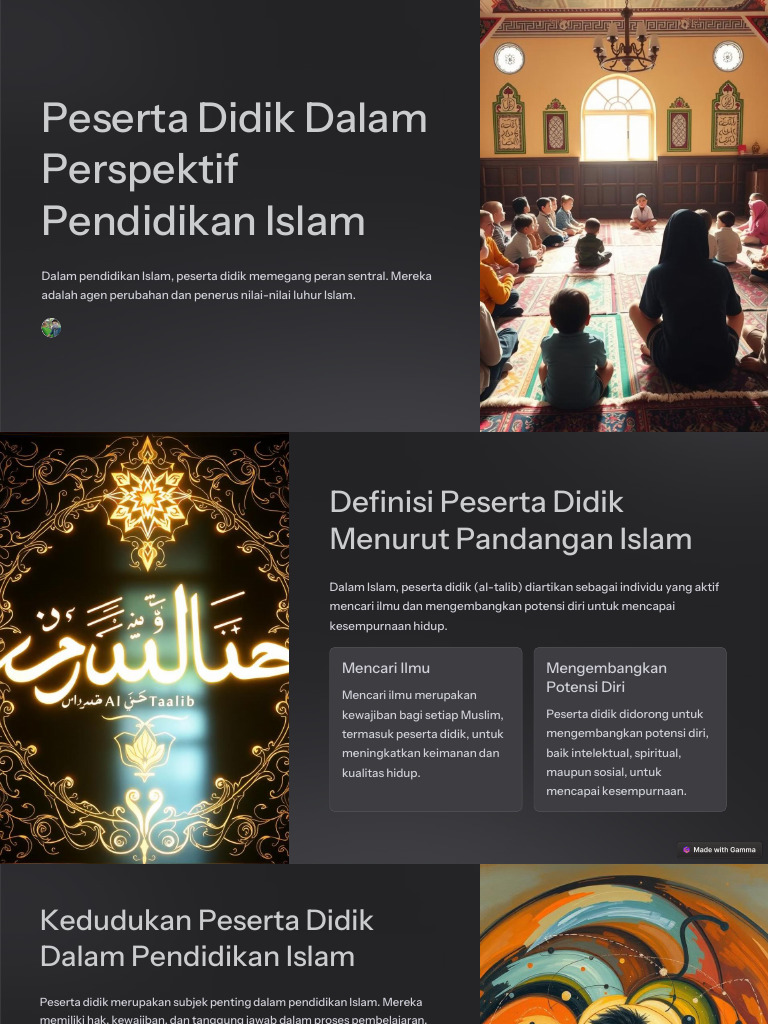 Peserta Didik Dalam Perspektif Pendidikan Islam | PDF