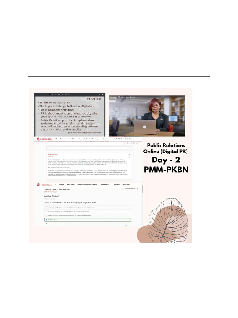 Dwi Indah Lestari - Daily Report PR ONLINE | PDF