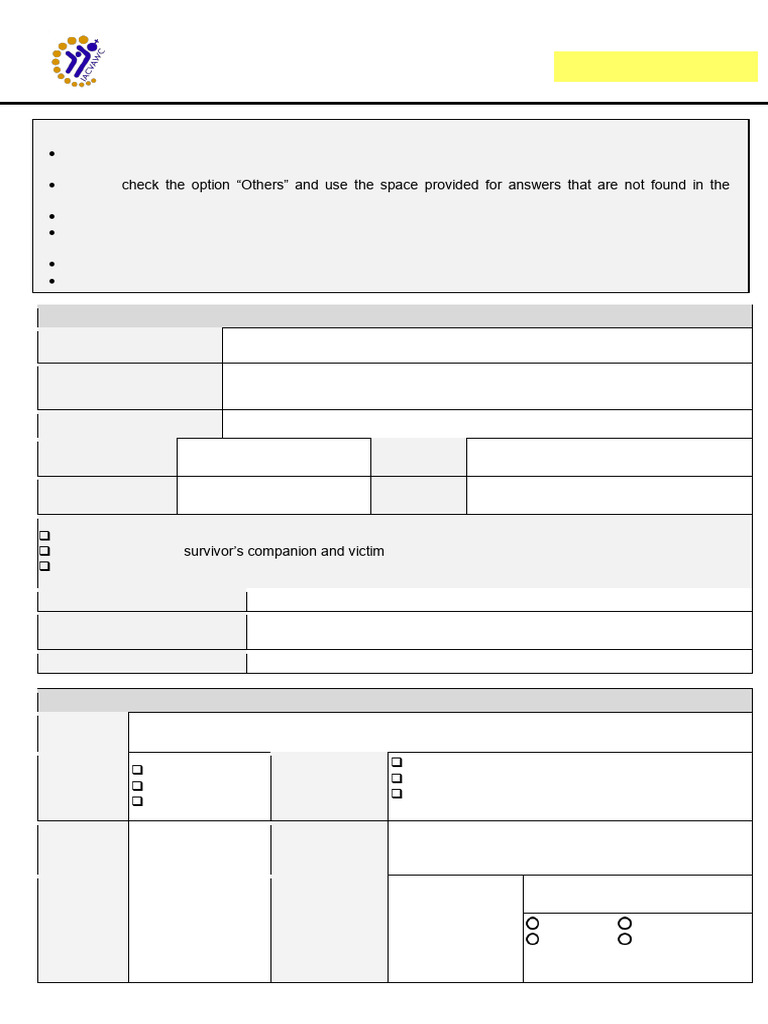 Annex D VAW Intake Form | PDF