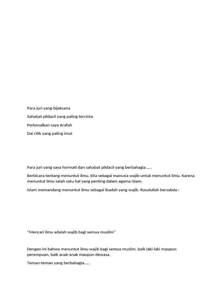 Naskah Pildacil | PDF